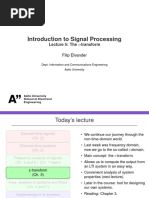 EE200 SSN Sandhan L15 | PDF | Signal Processing | Functions And Mappings