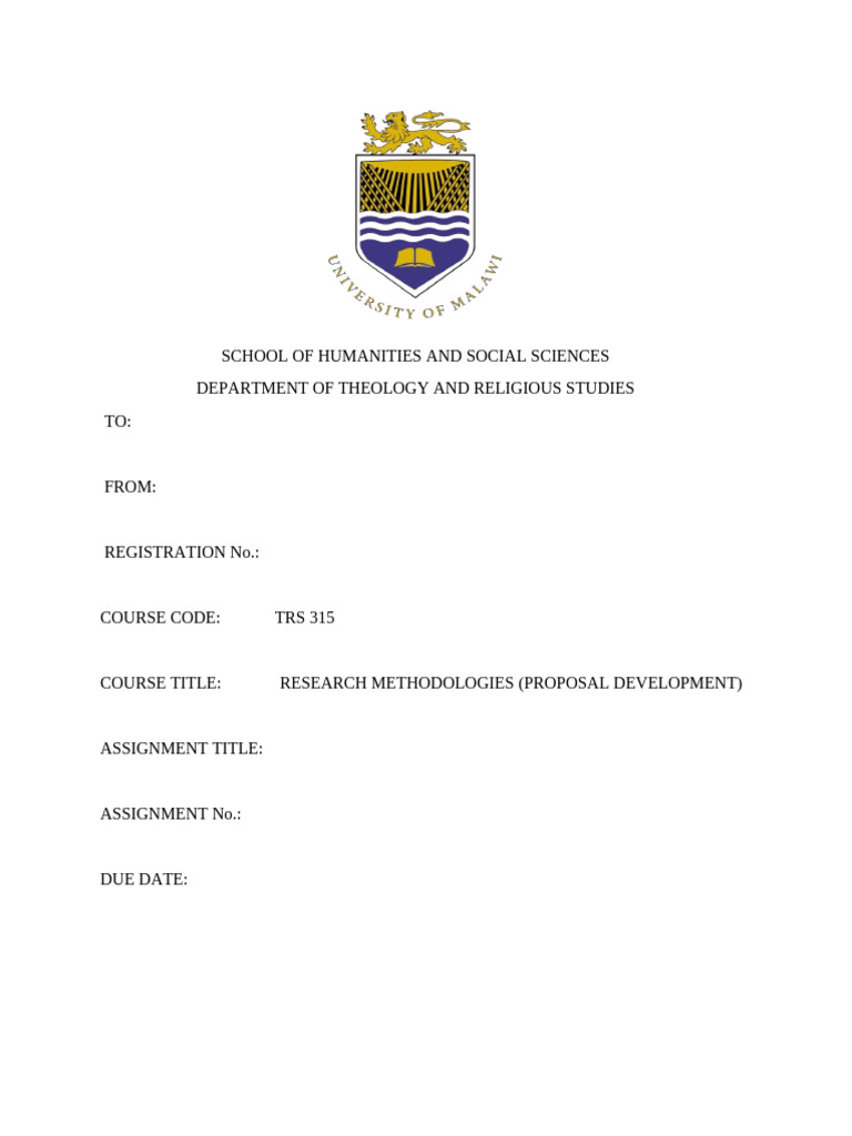 TRS 322 2nd Assignment | PDF