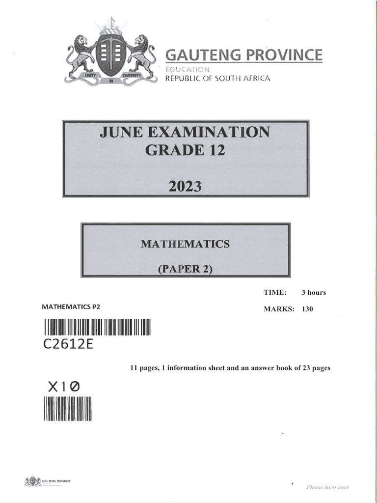 Mathematics p2 Jun 2023 | PDF