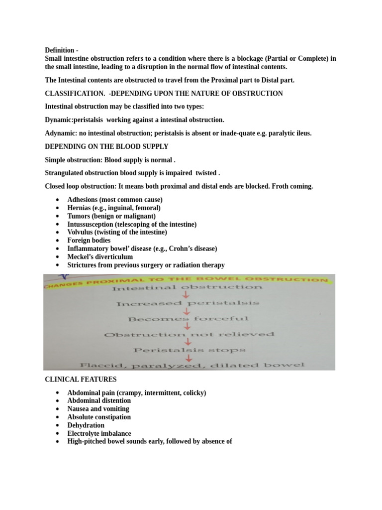 Intestinal Obstruction Surgery | PDF