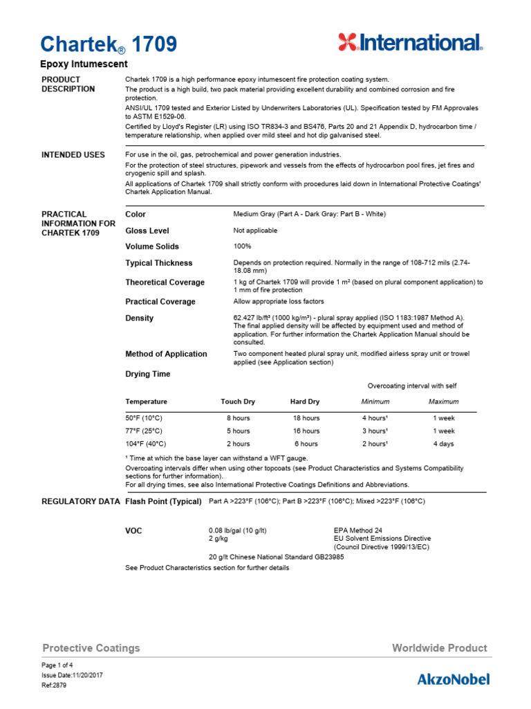 Paint - Chartek 1709 Datasheet | PDF | Paint | Coating