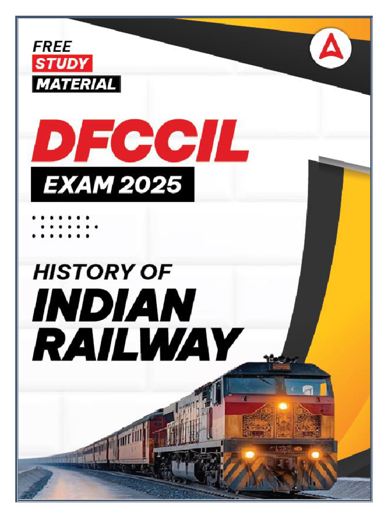 DFCCIL Exam Study Material Guide | PDF | Rail Transport | Train