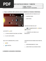 Lista de Exercicios A Lua Com Gabarito | PDF | Lua | Terra