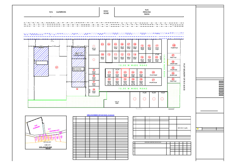 Shendra MIDC Plot Layout Plan | PDF