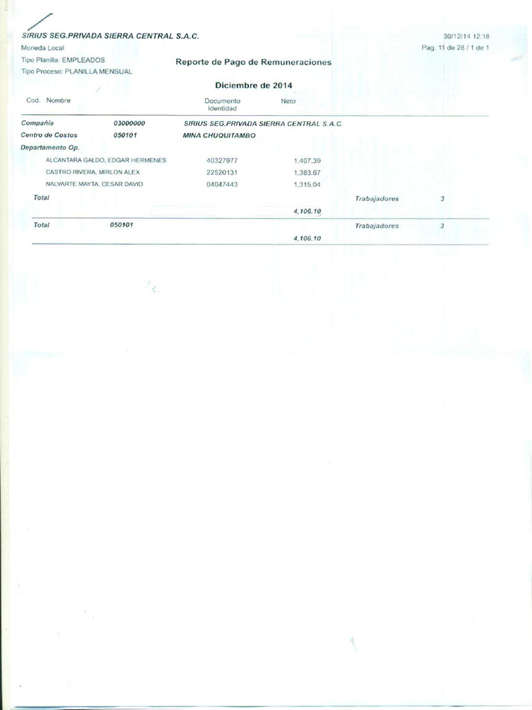 Boletas Chuquitambo - Dic14 | PDF