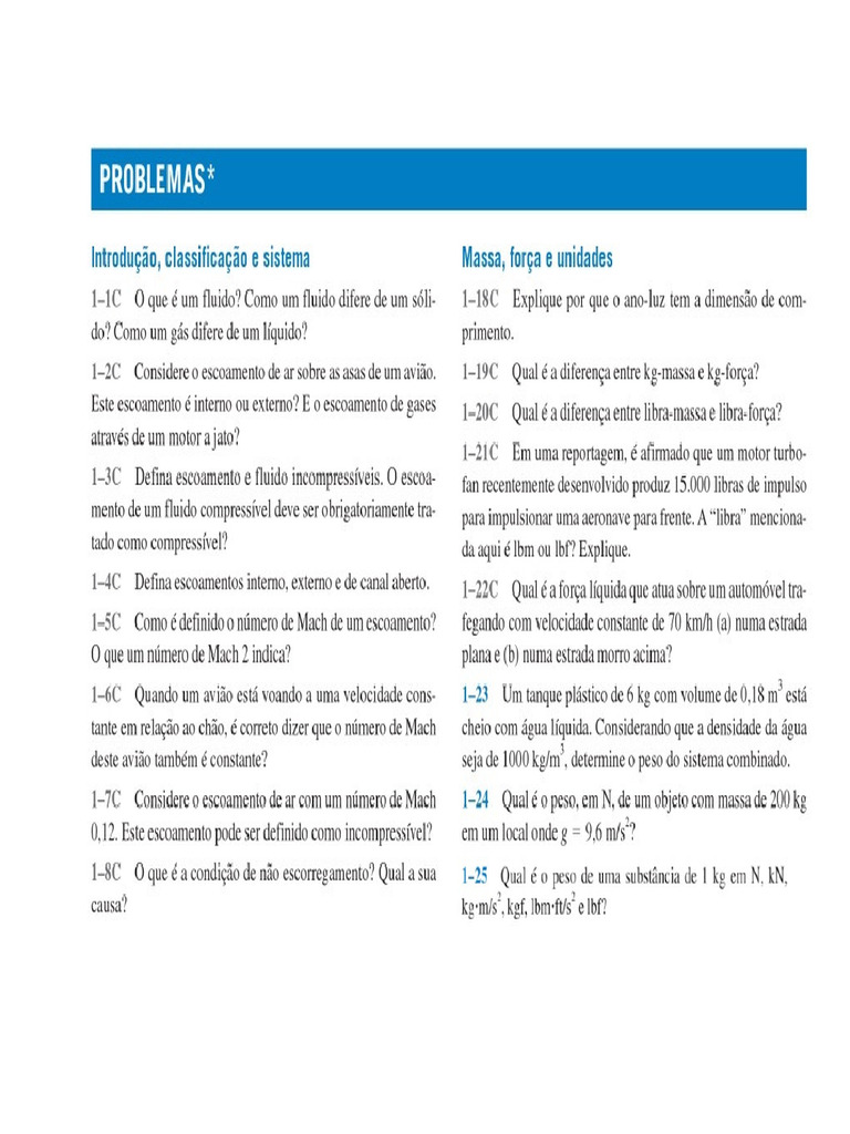 Lista Exerc Cap 1 | PDF