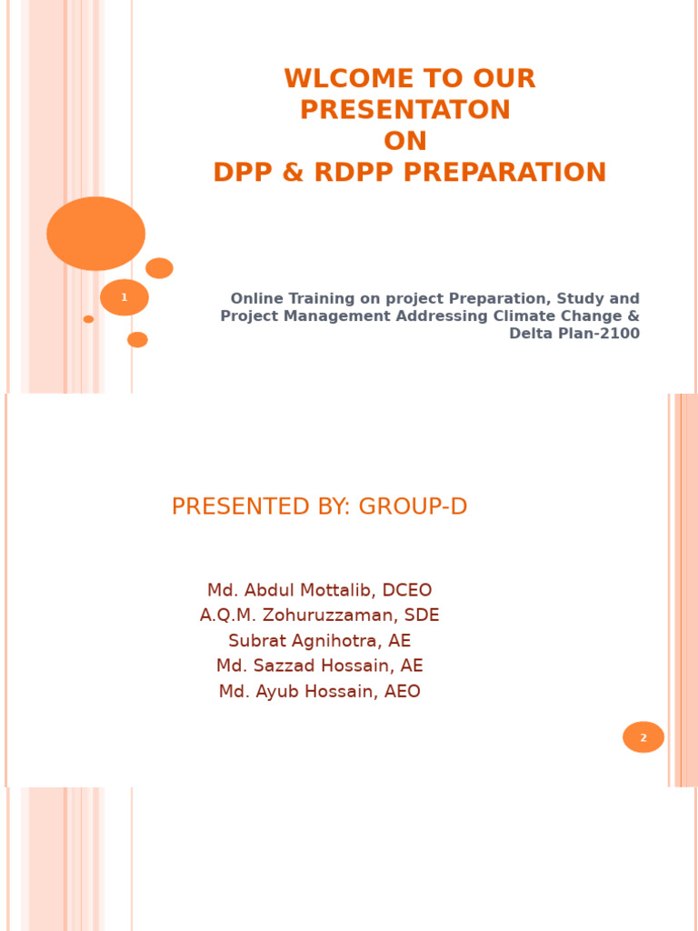 DPP & RDPP Preparation Overview | PDF | Business | Economies