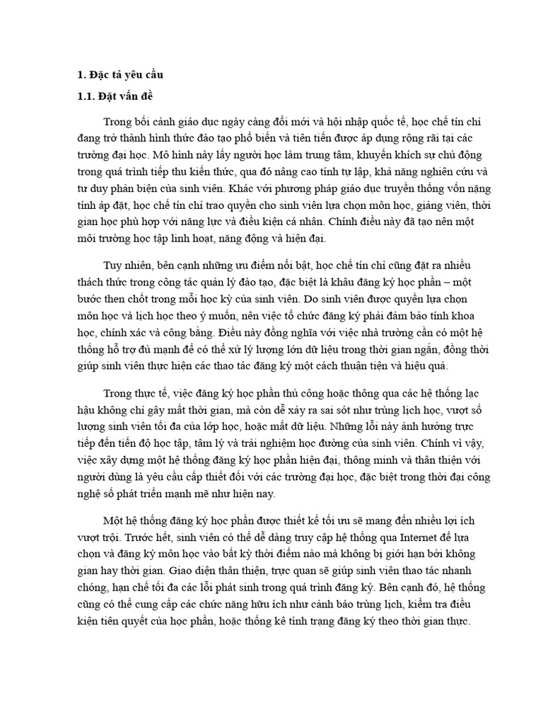 Nhom9 - He - thong - dang - ki - hoc - cho - truong - dai - học | PDF