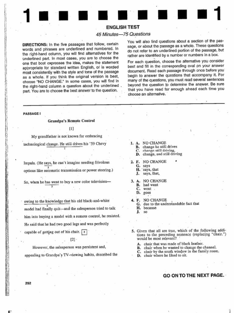 ACT Form 2MC | PDF