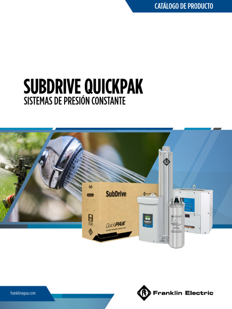 Sistemas de Presión Constante SubDrive | PDF | Motores | Agua