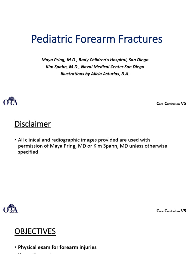 Pediatric3 Forearm and Wrist Fractures - 1 | PDF | Elbow ...