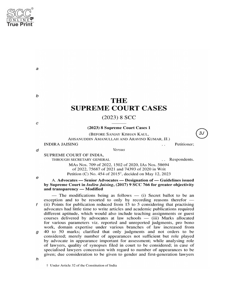 Supreme Court Judgment: Modak Case | PDF | National Supreme Courts ...