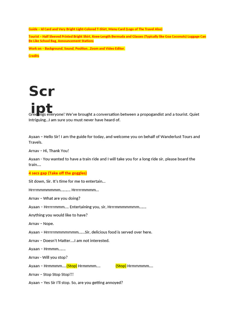Pinnacle Competition Script | PDF
