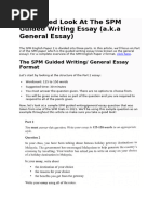 SPM Essay Writing Guide | PDF | Essays | Reason