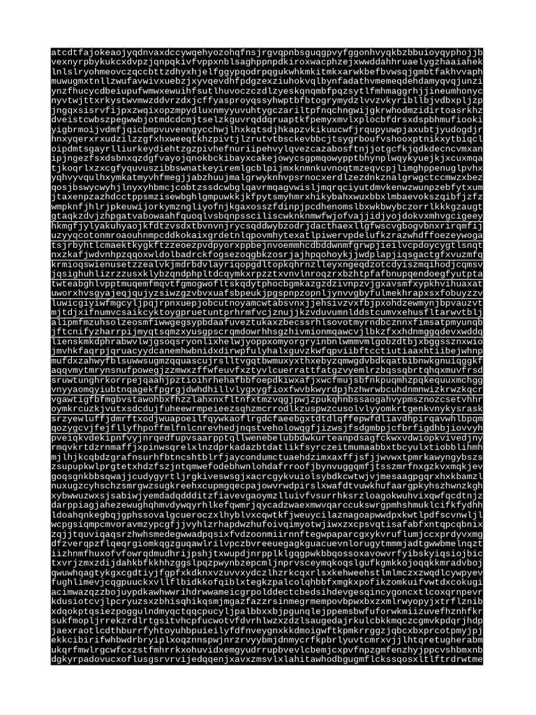 Random Text Generator Output | PDF