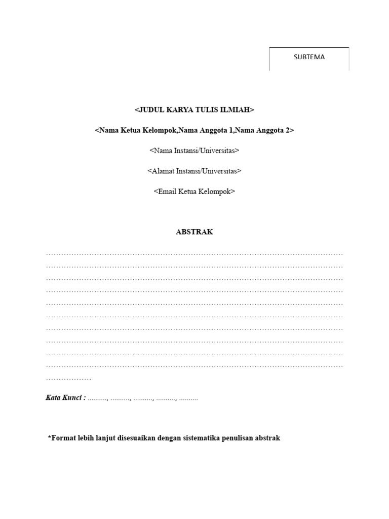 Format Abstrak | PDF