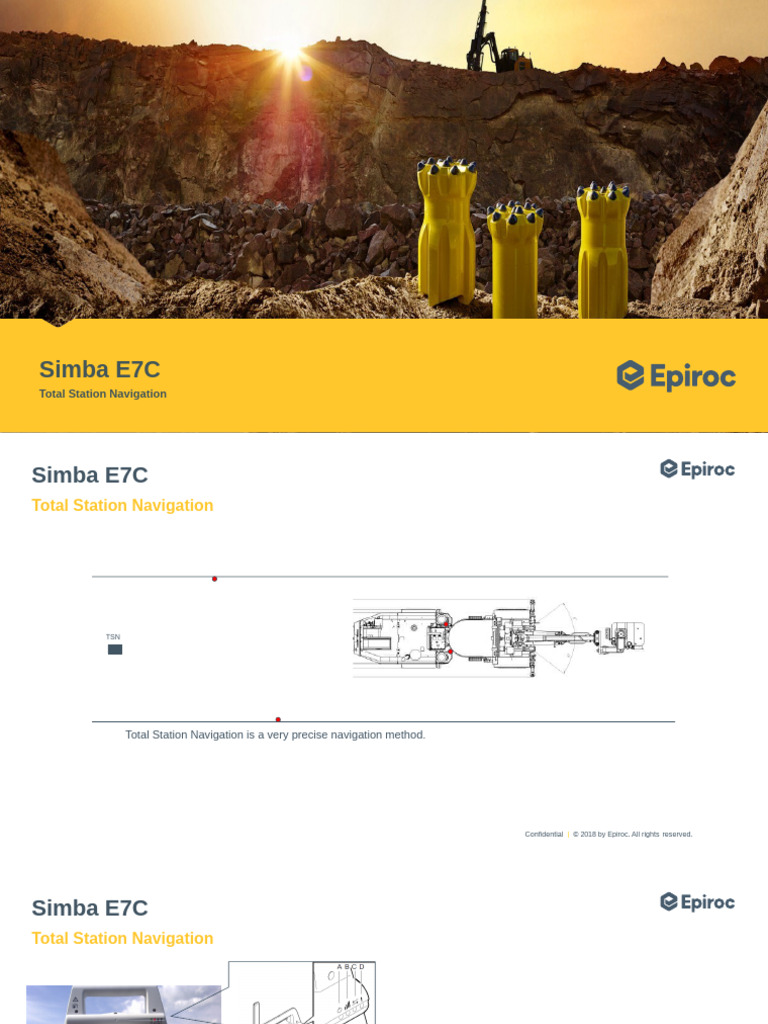 Simba E7C Total Station Navigation | PDF