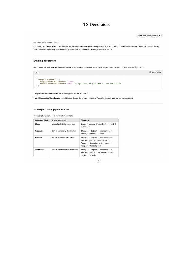 TS Decorators | PDF