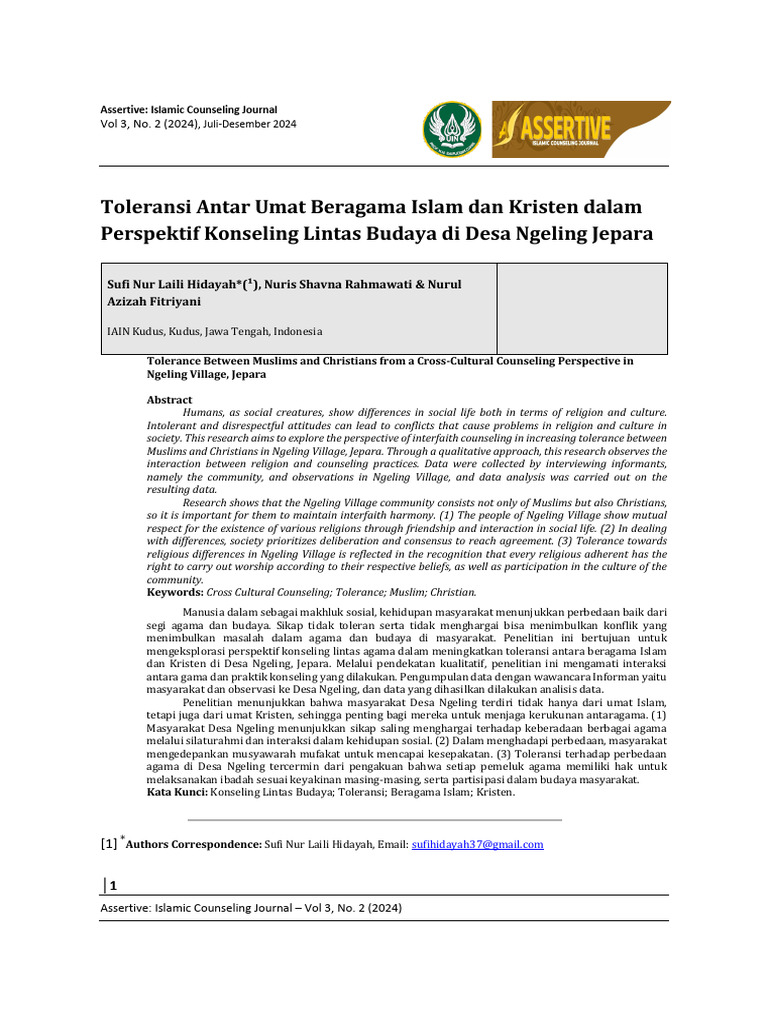 Assertive Sufi-Nuris&Nurul | PDF