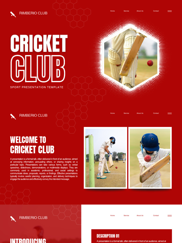 Rimberio Cricket Club Presentation | PDF | Multimedia | Communication