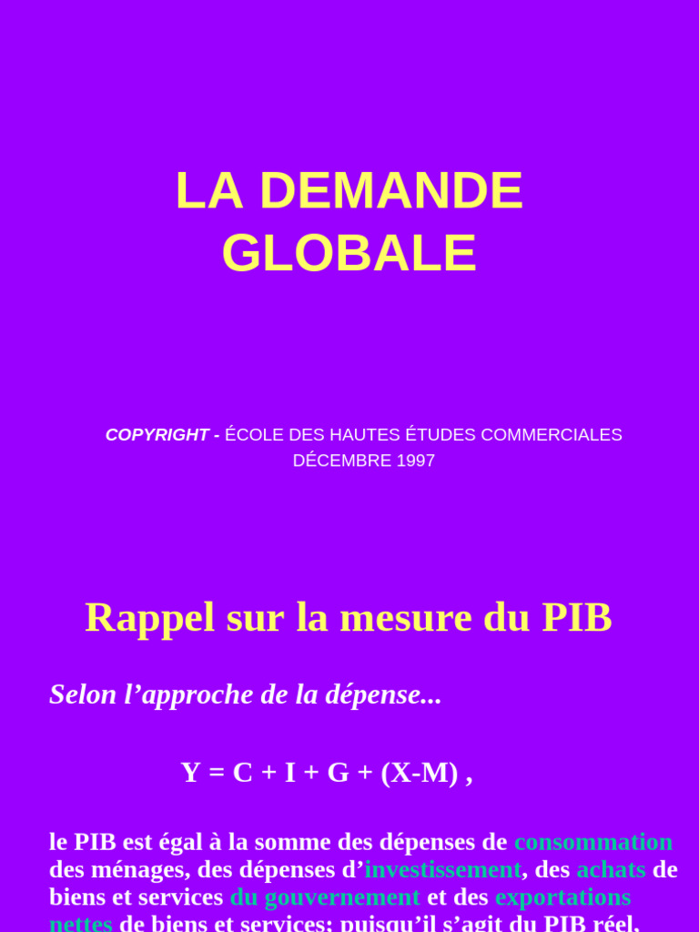 Demande | PDF | Demande agrégée | Offre et demande