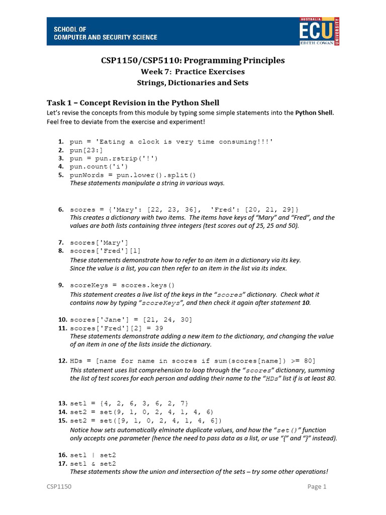 Week 7 Practice Questions-1 | PDF | Password | Python (Programming Language)