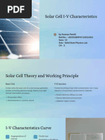 Solar Cell I-V Characteristics Explained | PDF | Photovoltaics | Solar Cell