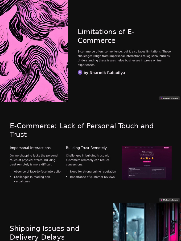 E-Commerce Limitations and Challenges | PDF