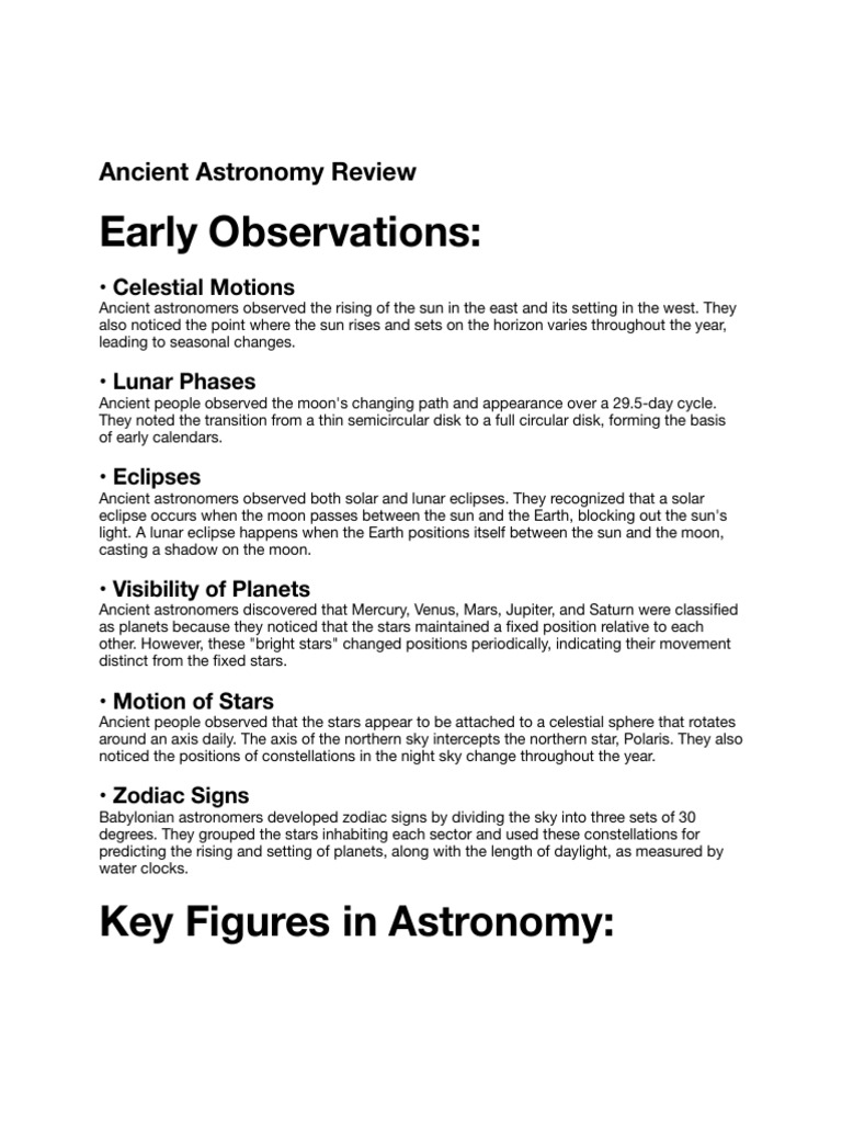 Ancient Astronomy and Motion Theories | PDF | Inertia | Orbit