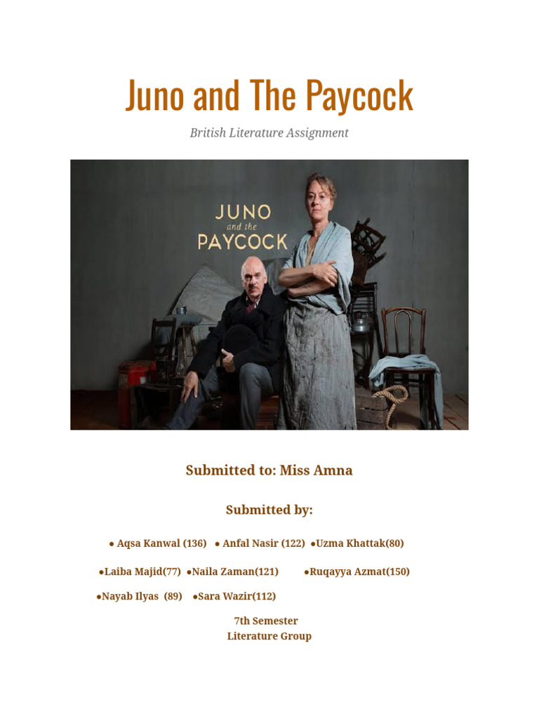 Themes and Irony in Juno and Paycock | PDF
