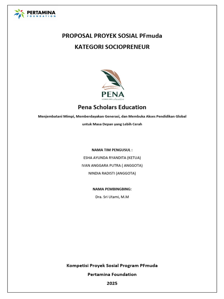 ESHA AYUNDA RYANDITA - Menjembatani Mimpi, Memberdayakan Generasi, Dan Membuka Akses Pendidikan ...