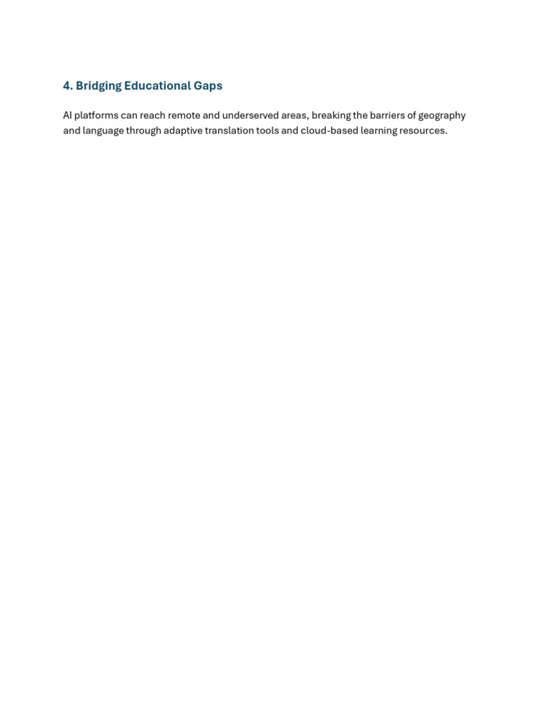 Bridging Educational Gaps | PDF