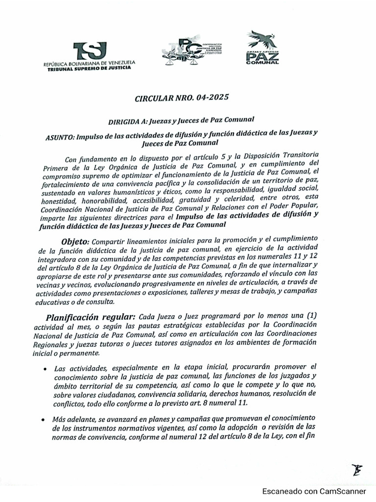 Circular Nro. 004-2025 - Circular Nro. 004-2025 (1) | PDF