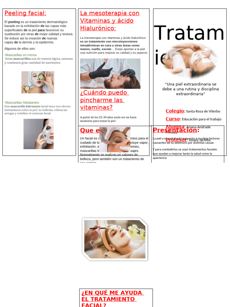 Triptico de EPT | PDF | Piel | Sistema tegumentario