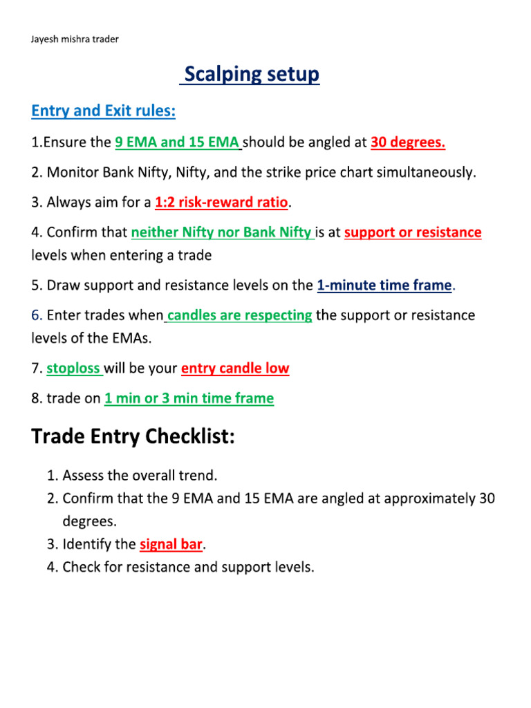 Scalping Setup | PDF