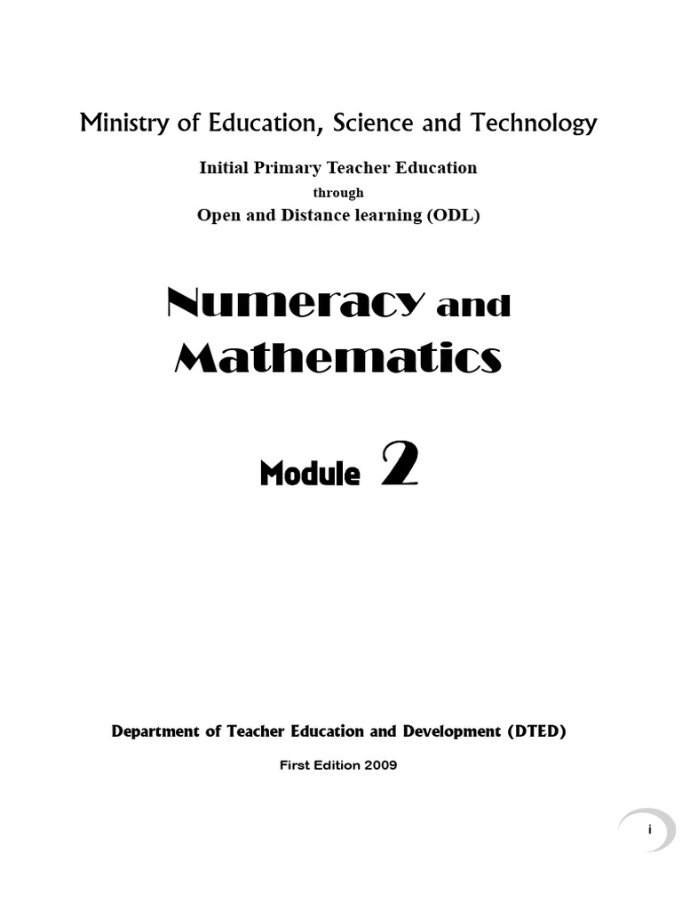 Maths ODL Module 2 | PDF | Percentage | Ratio