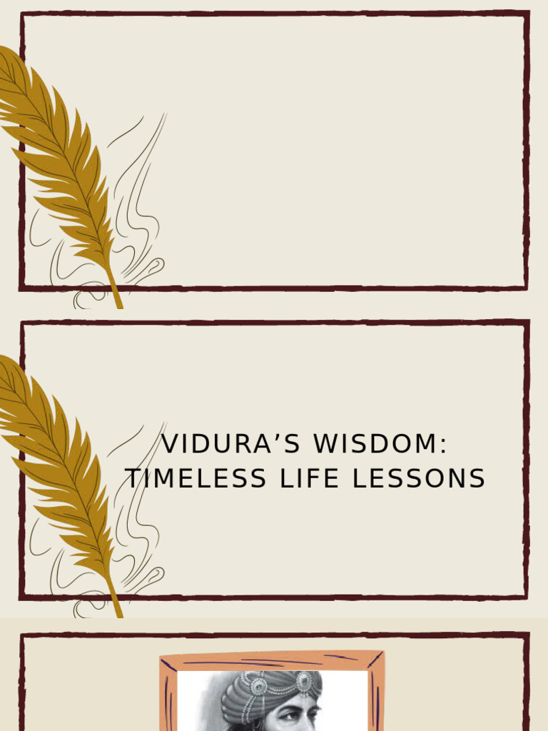 Vidura's Role in Mahabharata's Ethics | PDF