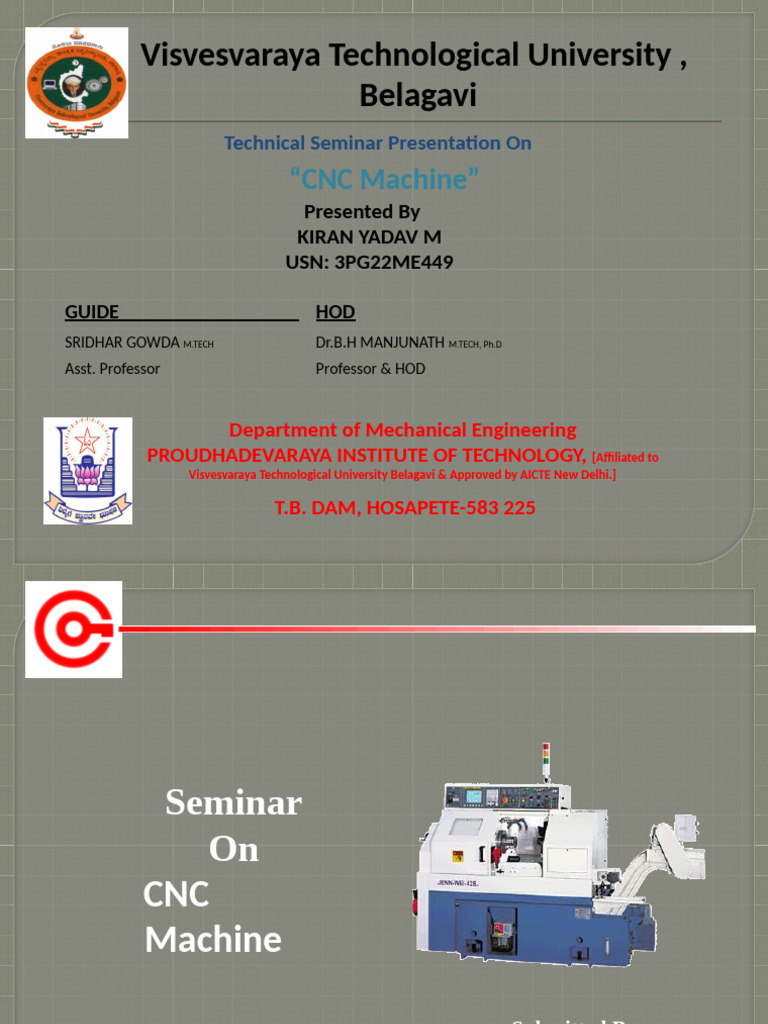 Kiran - PPT - CNC Machine | PDF | Numerical Control | Machining
