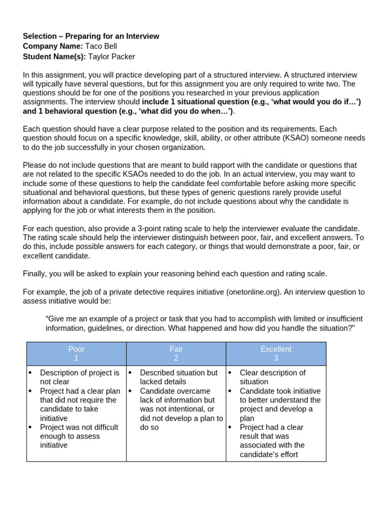 Module 4 Selection Interviewing | PDF | Knowledge | Learning