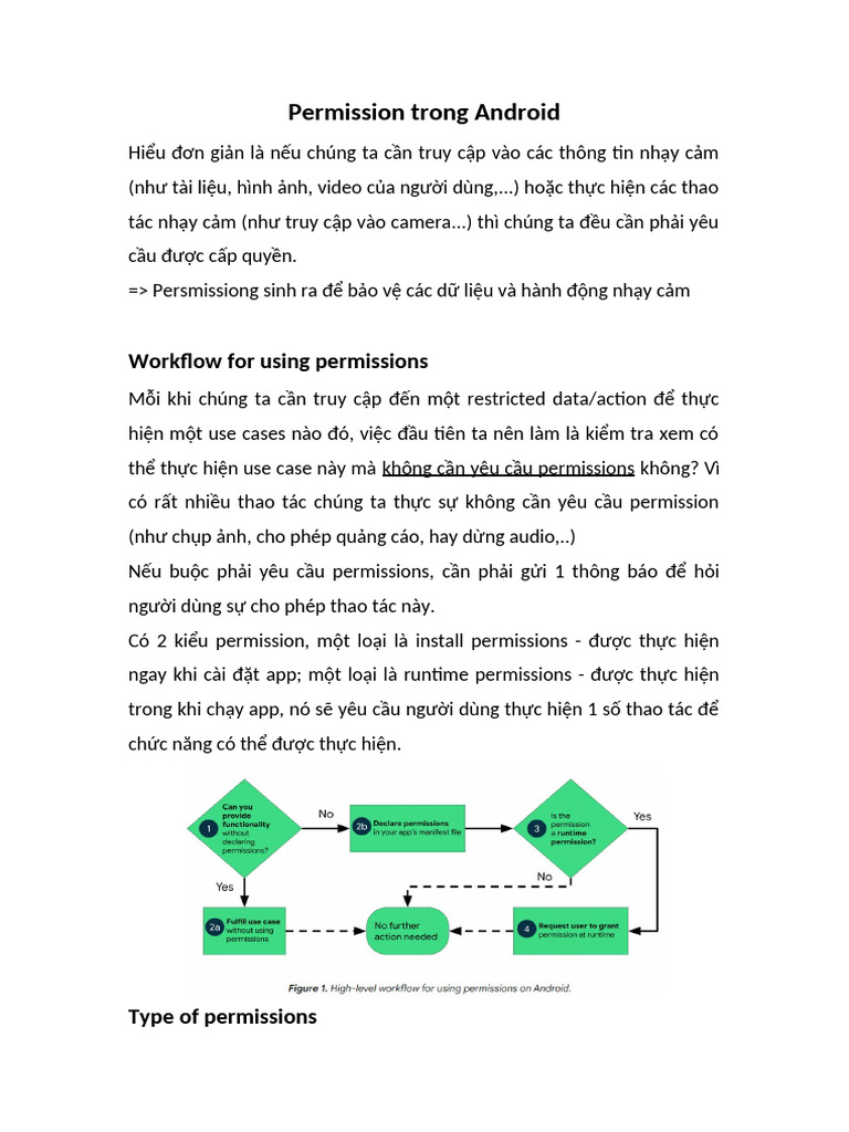 Permission trong Android | PDF