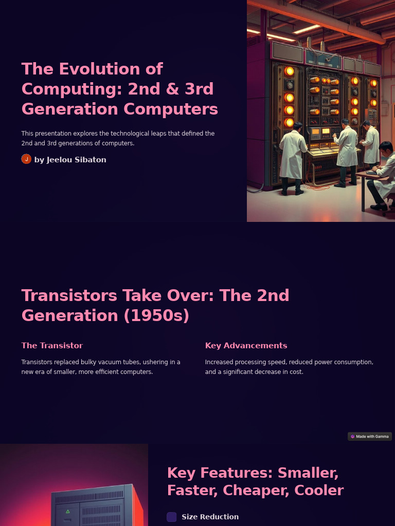 2nd & 3rd Generation Computer Advances | PDF | Integrated Circuit ...