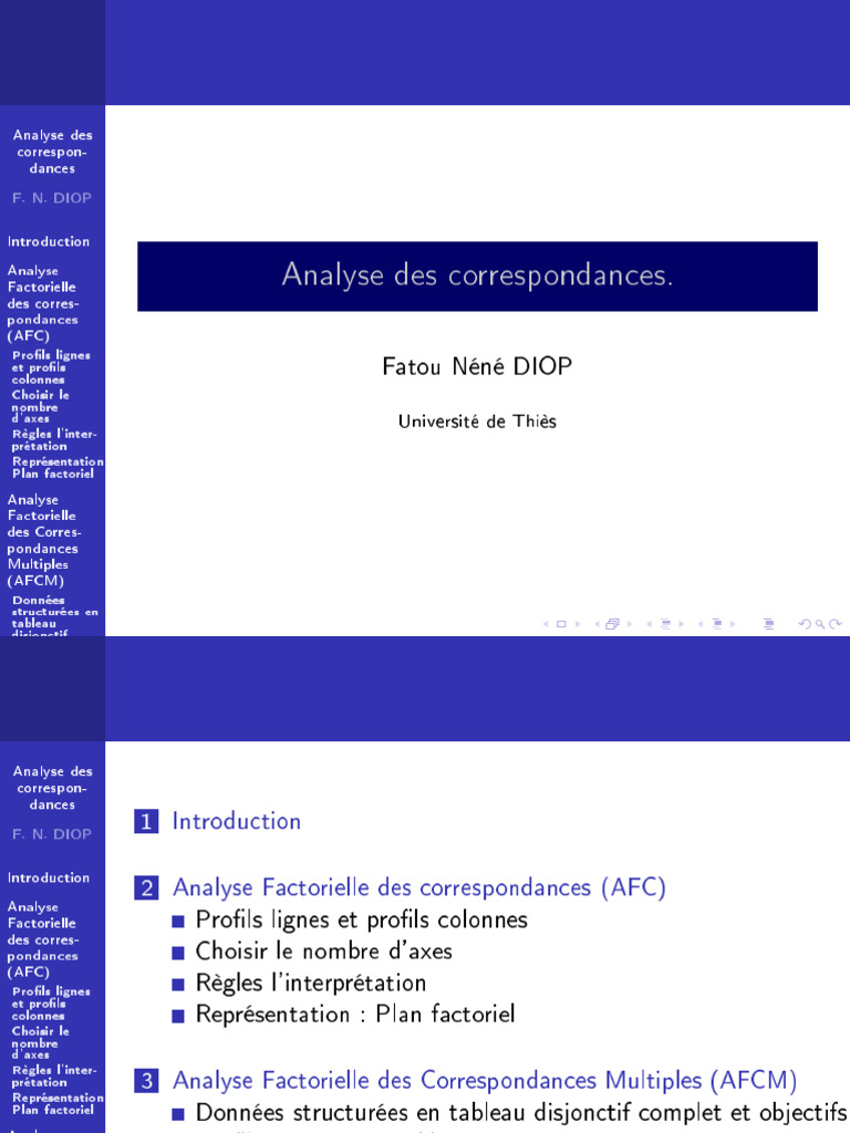Analyse Factorielle des Correspondances | PDF | Couleur des yeux ...