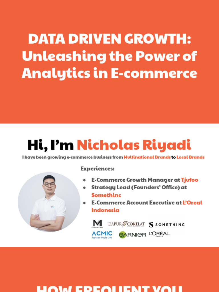 Data-Driven E-Commerce Growth Strategies | PDF | E Commerce | Performance Indicator