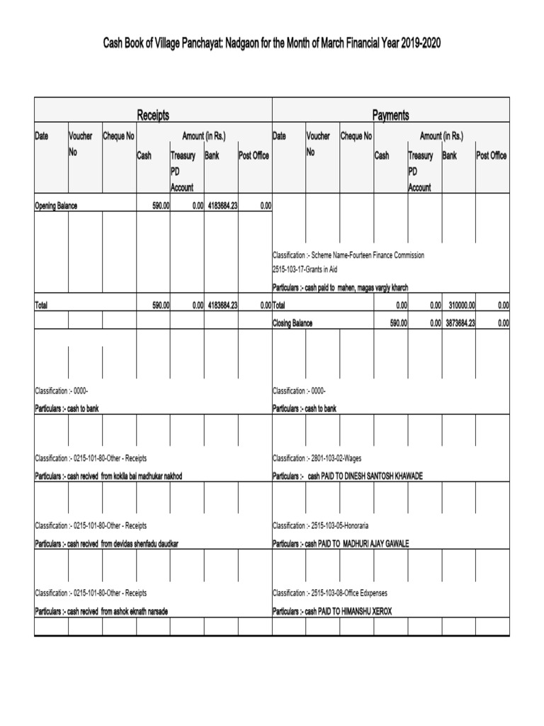 generateCashbookPublicReport Advance | PDF | Cheque | Banks
