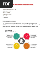 Introduction To 4R Principles Waste Management | PDF | Waste Management ...