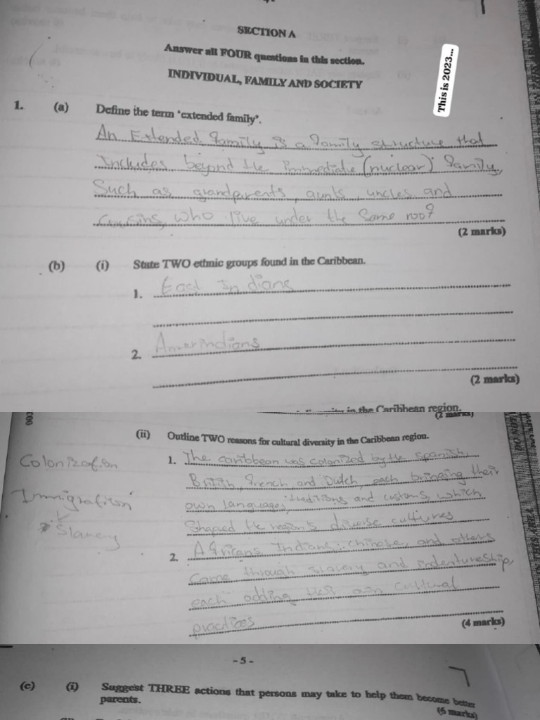 Social Studies Paper 2 2023 | PDF