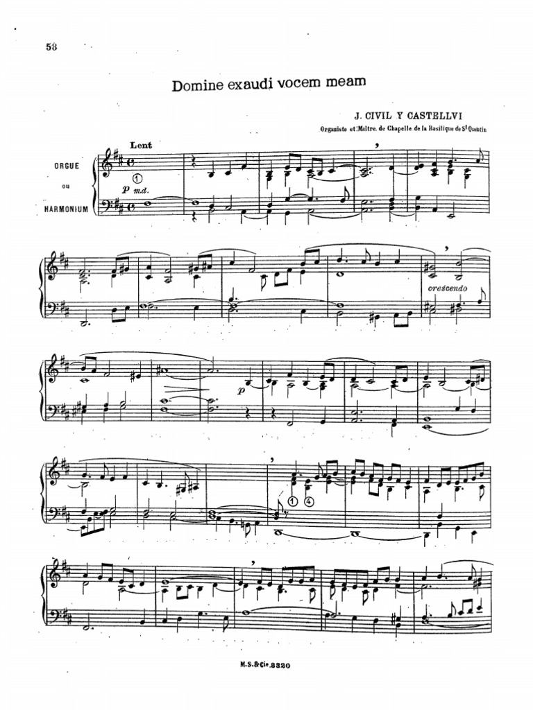 Domine Exaudi Vocem Mean | PDF