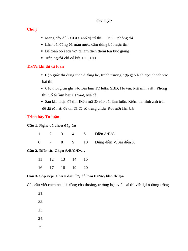 Ôn tập KTHP | PDF