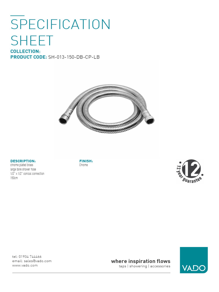 SH-013-150-DB-CP-LB_specifications | PDF