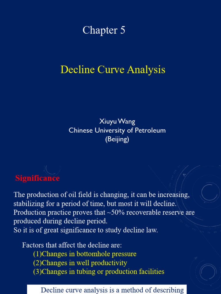 Chapter 5-Decline+Curve+Analysis - To Students | PDF | Petroleum Reservoir
